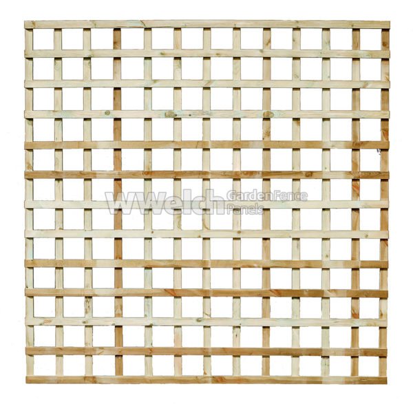 Garden Trellis Square - Pressure Treated Green | Fencing Panels, Garden ...