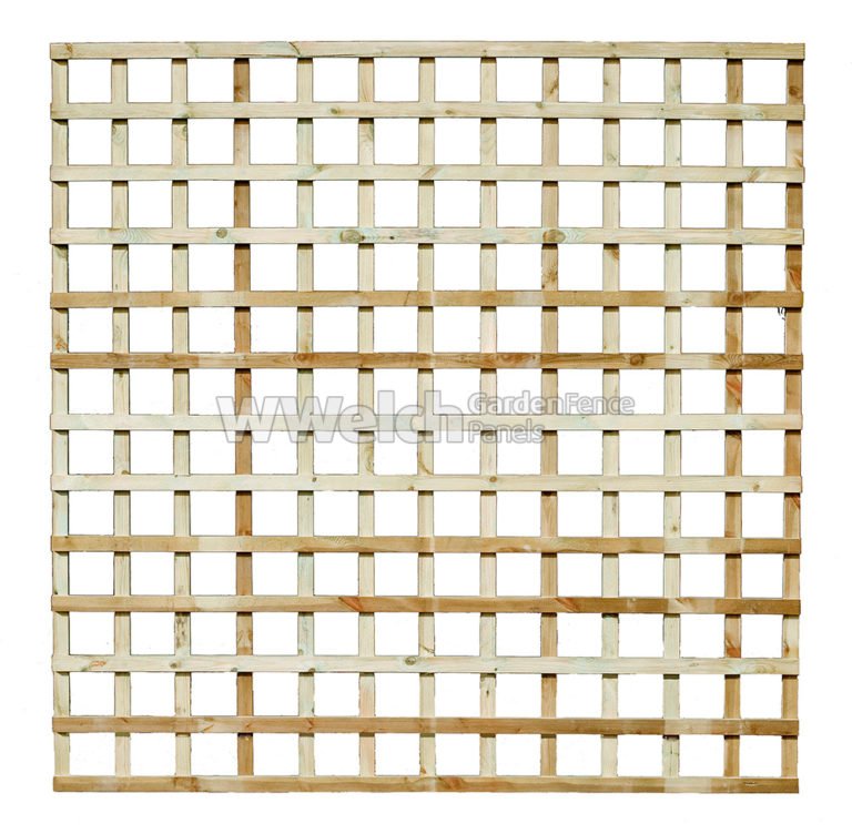 Garden Trellis Square - Pressure Treated Green | Fencing Panels, Garden ...